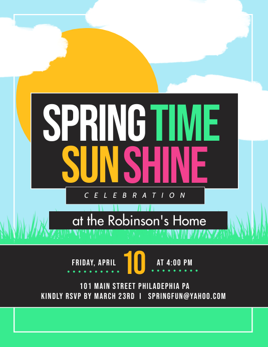 Spring Template | PosterMyWall