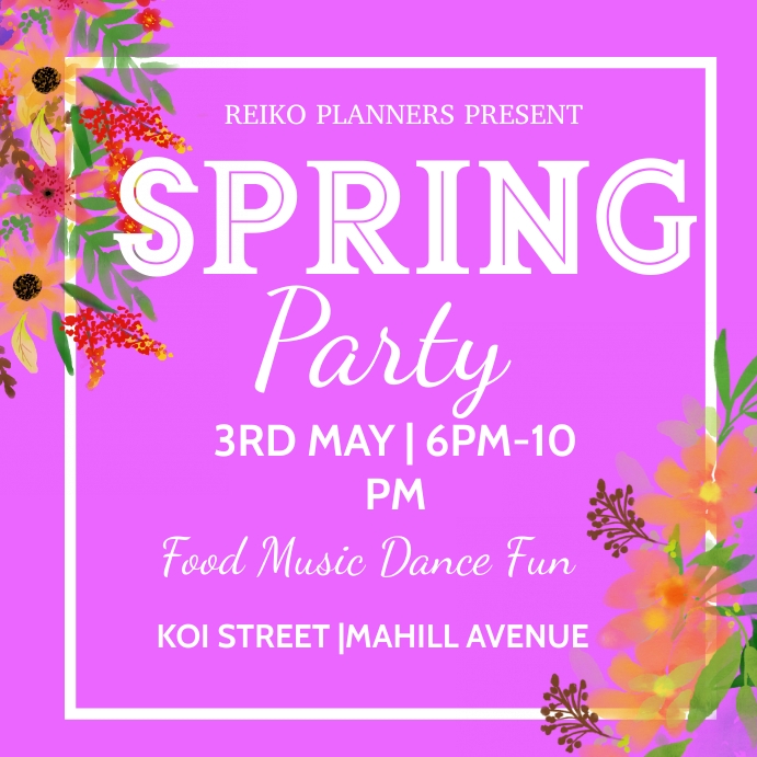 SPRING Template | PosterMyWall