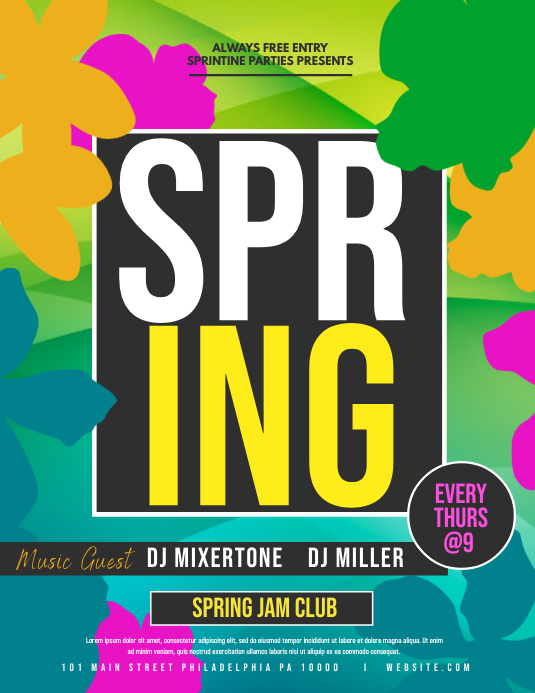 Spring Template | PosterMyWall