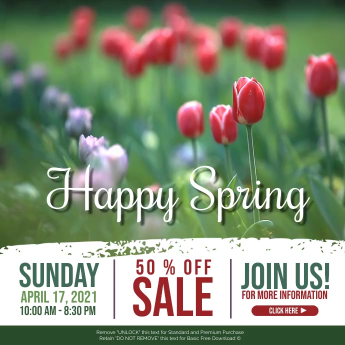 Spring Template | PosterMyWall
