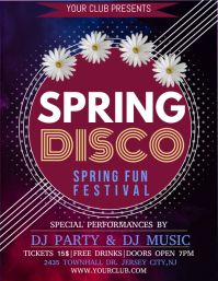 Spring disco party Template | PosterMyWall