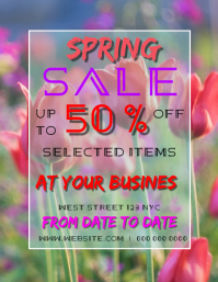 Spring season sales flyer Template | PosterMyWall