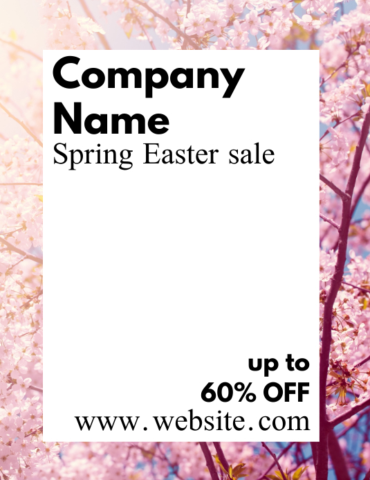 Spring easter sales Template | PosterMyWall