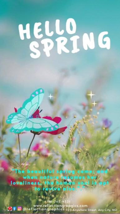 Spring Equinox (Start of Spring) Template | PosterMyWall