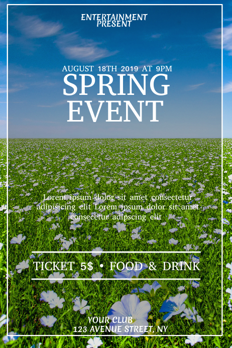 Spring event flyer template | PosterMyWall