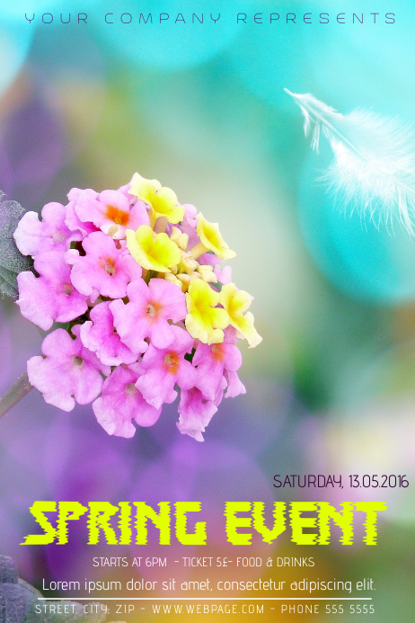 Spring Event Flyer template | PosterMyWall