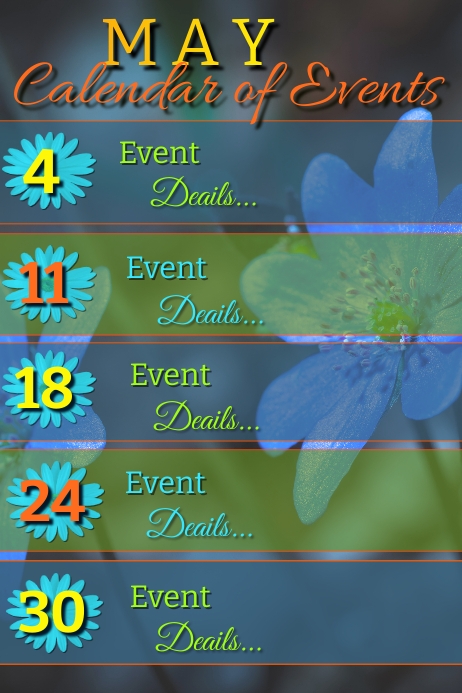 Spring Events Template | PosterMyWall
