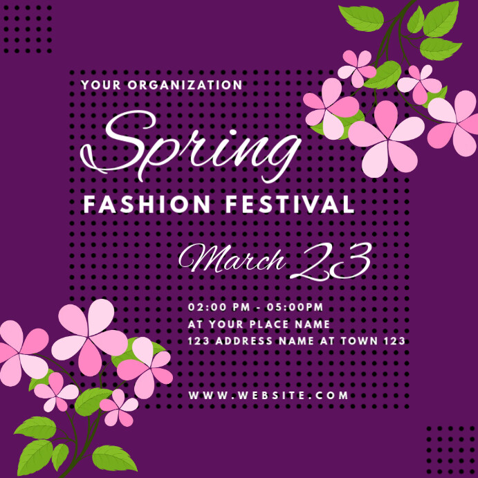 Spring Events Instagram Post Template | PosterMyWall