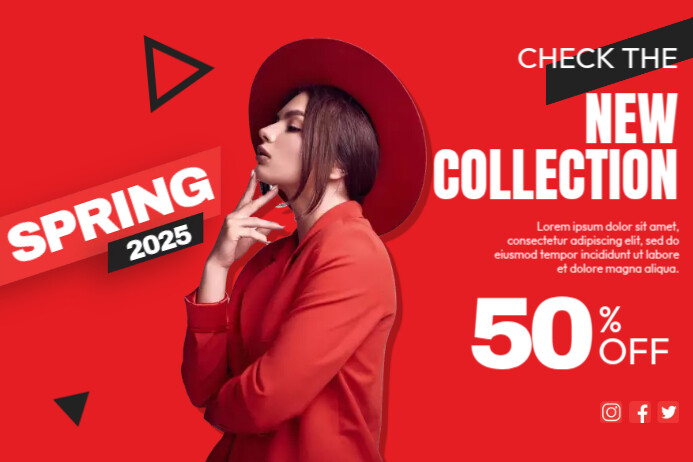 Spring Fashion Collection Template | PosterMyWall