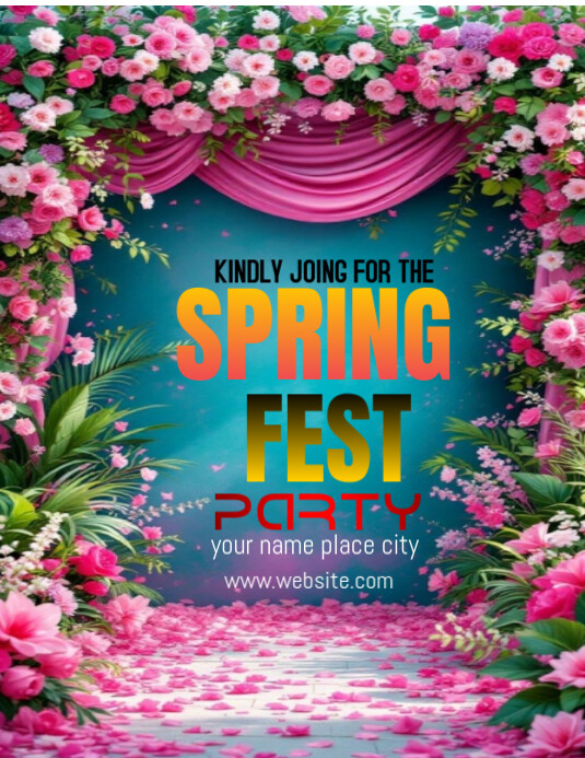 spring fest party Template | PosterMyWall