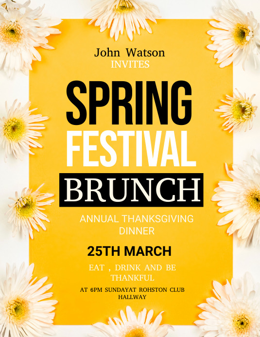 spring festival Template | PosterMyWall