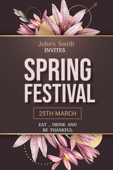 spring festival Template | PosterMyWall