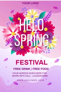 Spring Party Poster Template | PosterMyWall