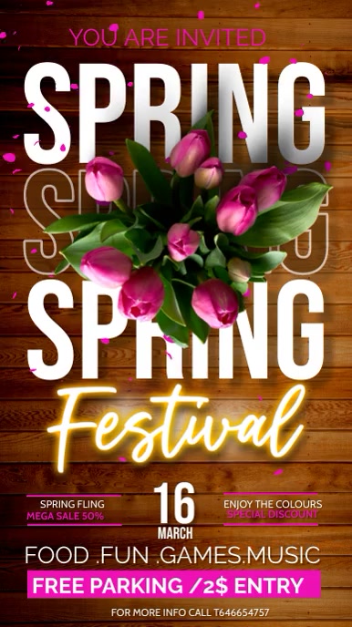 spring festival Template | PosterMyWall