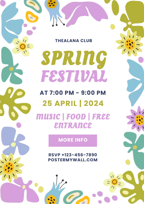 Spring Festival Template | PosterMyWall