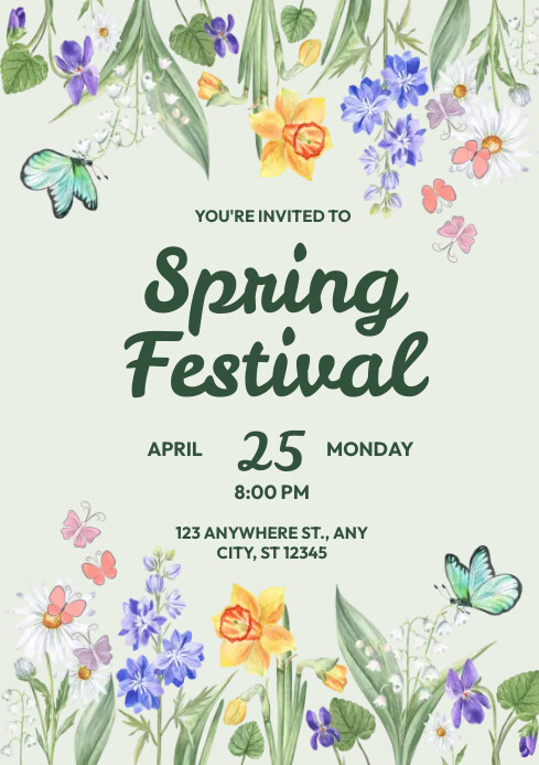 Spring Festival Template | PosterMyWall