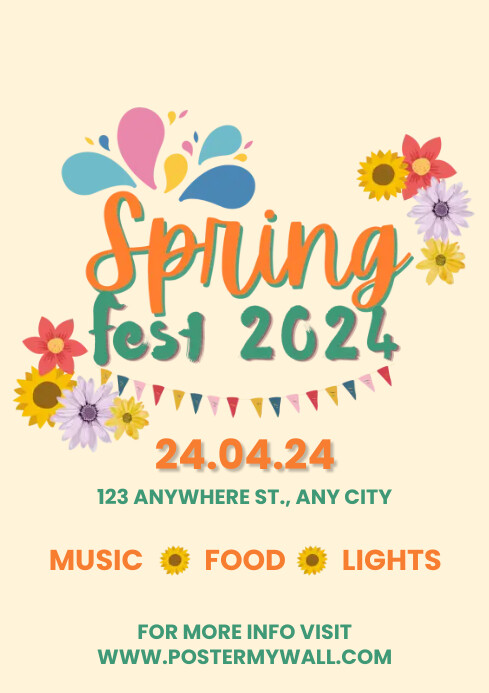 Plantilla de Spring Festival | PosterMyWall