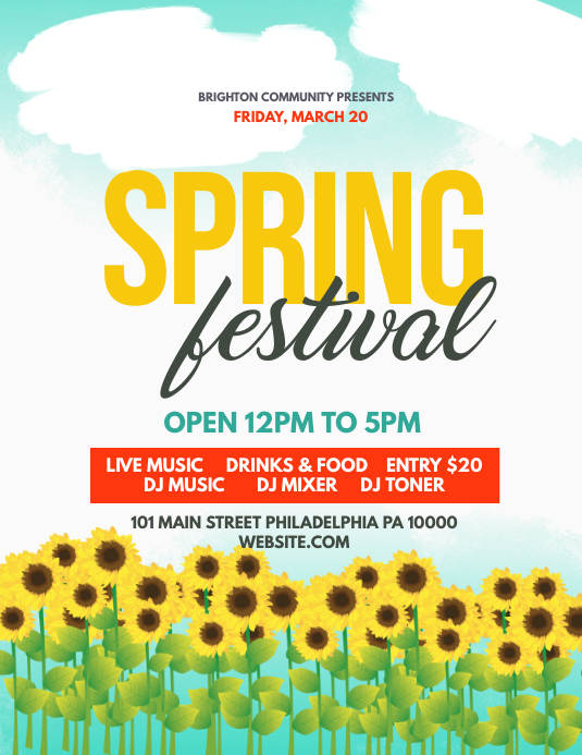 Spring festival Template | PosterMyWall
