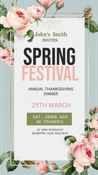 spring festival Template | PosterMyWall