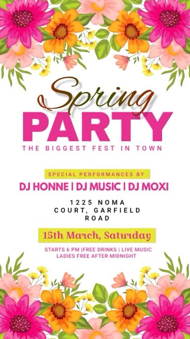 SPRING FESTIVAL Template | PosterMyWall