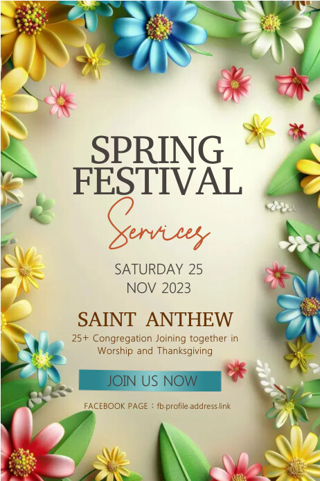 Copy of Spring festival | PosterMyWall
