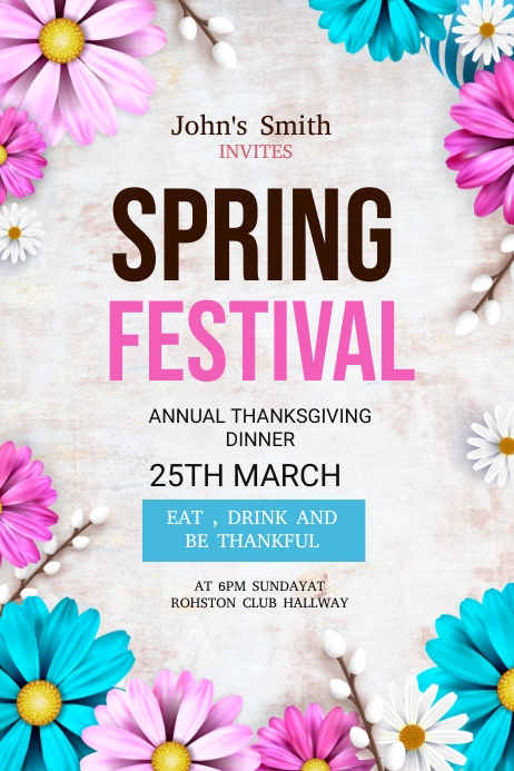 Copy of spring festival | PosterMyWall