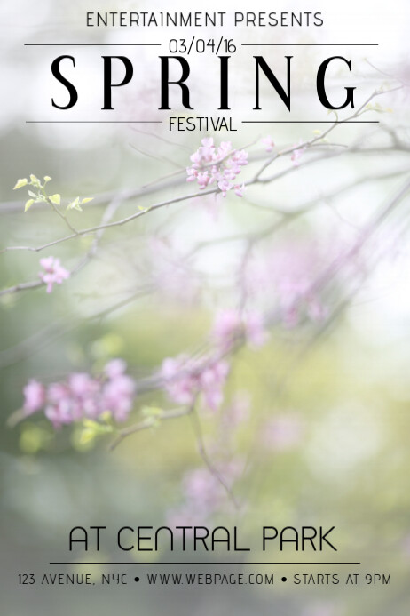 spring festival event flyer template | PosterMyWall