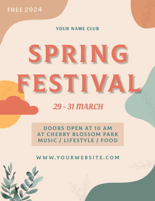 Plantilla de Spring Festival Flyer | PosterMyWall