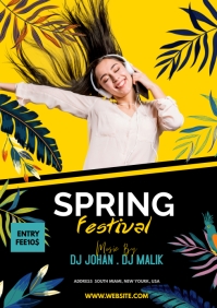 Spring Festival flyer Template | PosterMyWall
