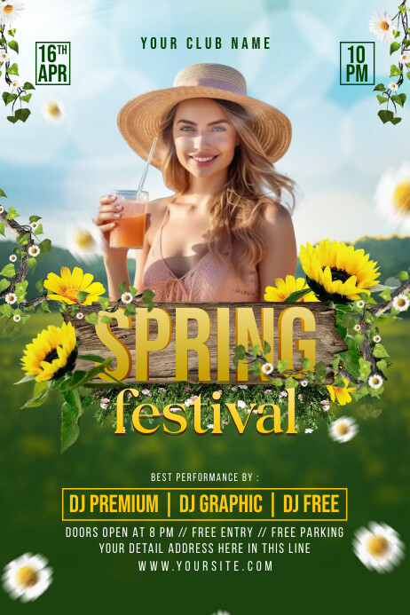 Spring Festival Flyer or Poster Template | PosterMyWall