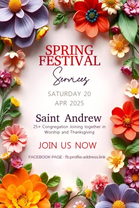 spring festival flyers Template | PosterMyWall