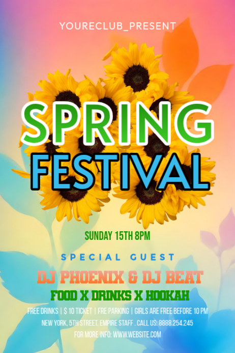 Spring Festival Poster Template | PosterMyWall
