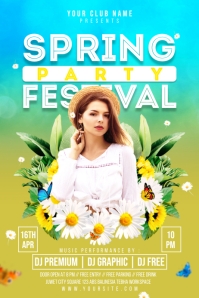 Spring Party Poster Template | PosterMyWall