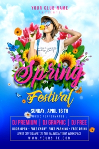 Spring Party Poster Template | PosterMyWall