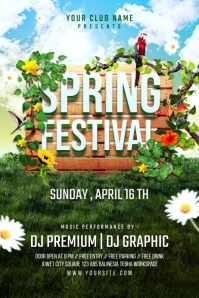 spring forward flyers Template | PosterMyWall