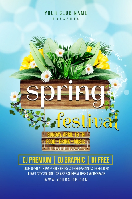 Spring Festival Poster Template | PosterMyWall