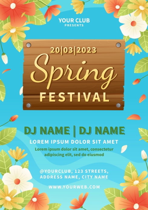 Spring Festival Template | PosterMyWall