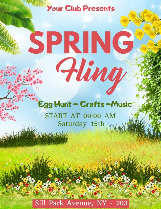 Copy of Spring Fling, Spring | PosterMyWall