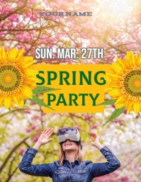 SLEEK SPRING FLING PARTY FLYER Template | PosterMyWall
