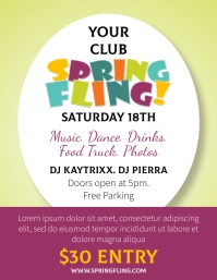 SPRING FLING Template | PosterMyWall