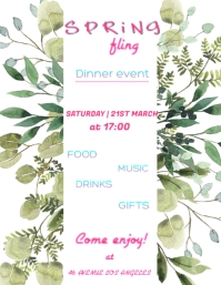 SPRING FLING Template | PosterMyWall
