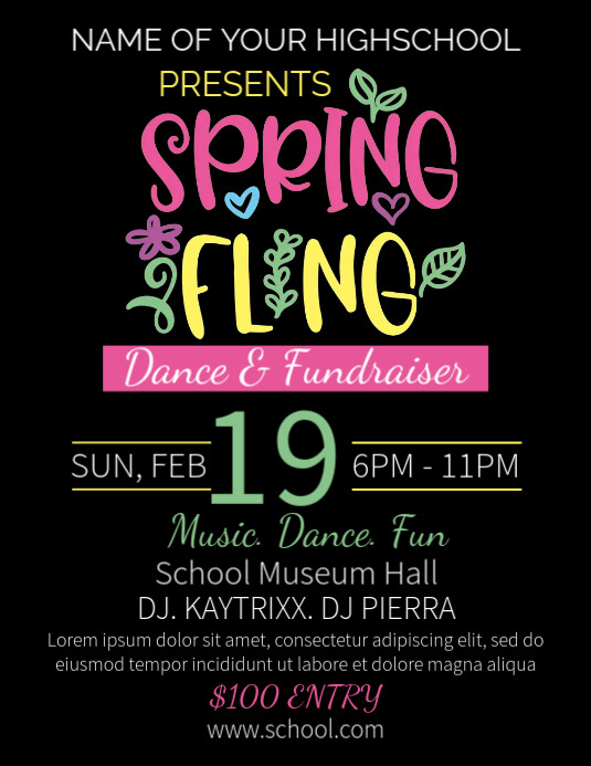 Spring Fling Template | PosterMyWall