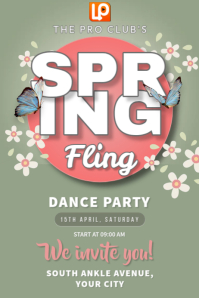 Spring Fling Flyer Layout Template | PosterMyWall