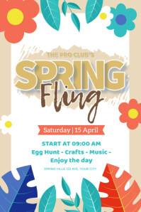 Spring Fling Poster Template | PosterMyWall