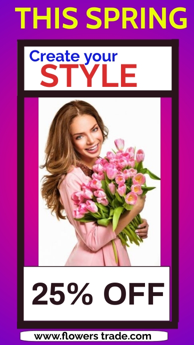 Spring flowers retails Template | PosterMyWall