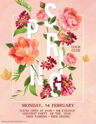 First Day of Spring flyer Template | PosterMyWall