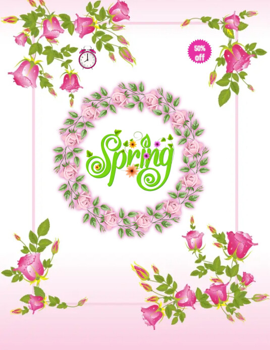 spring flyer design Template | PosterMyWall