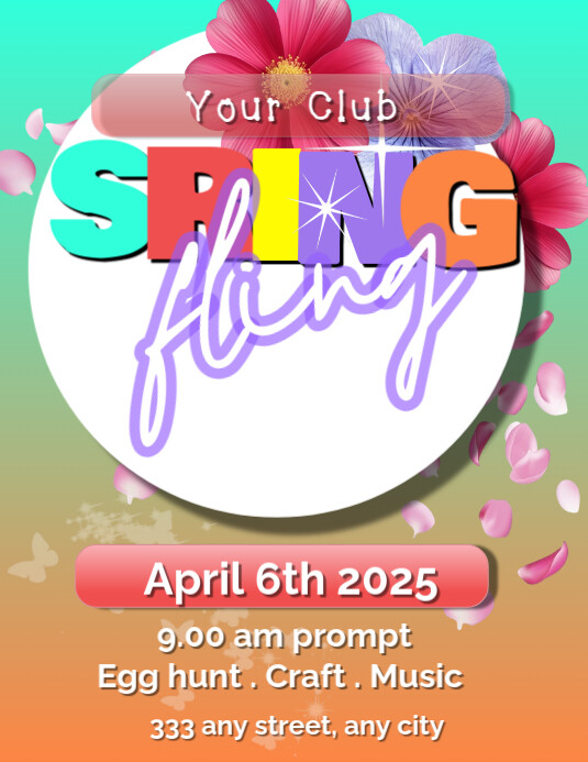 Spring flyer Template | PosterMyWall