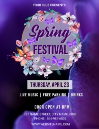Spring Break Music Festival Flyer Template | PosterMyWall