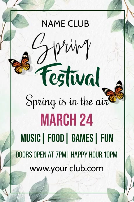 Spring flyer template | PosterMyWall